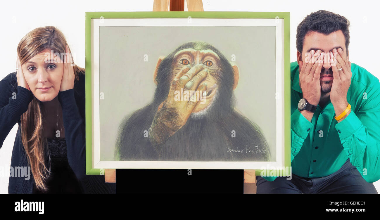 See no evil hear no evil speak no evil hi-res stock photography and ...