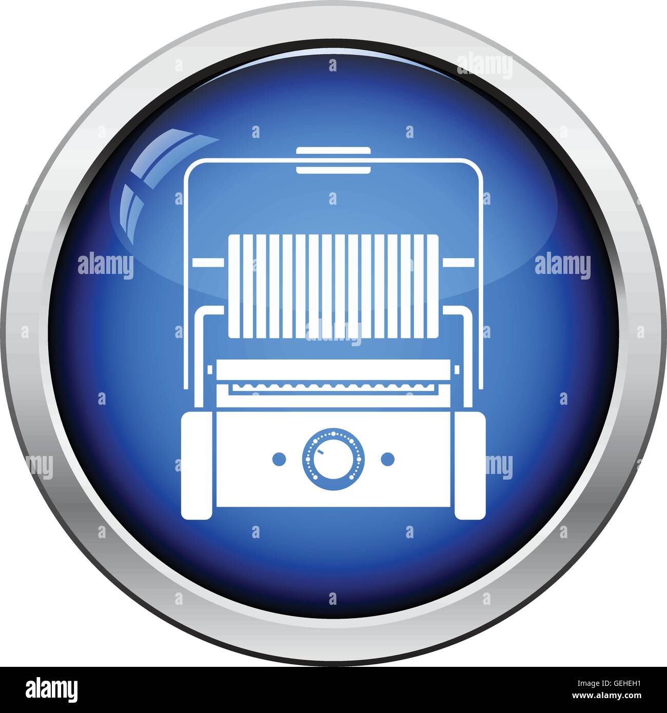 Kitchen electric grill icon on hi-res stock photography and images - Alamy