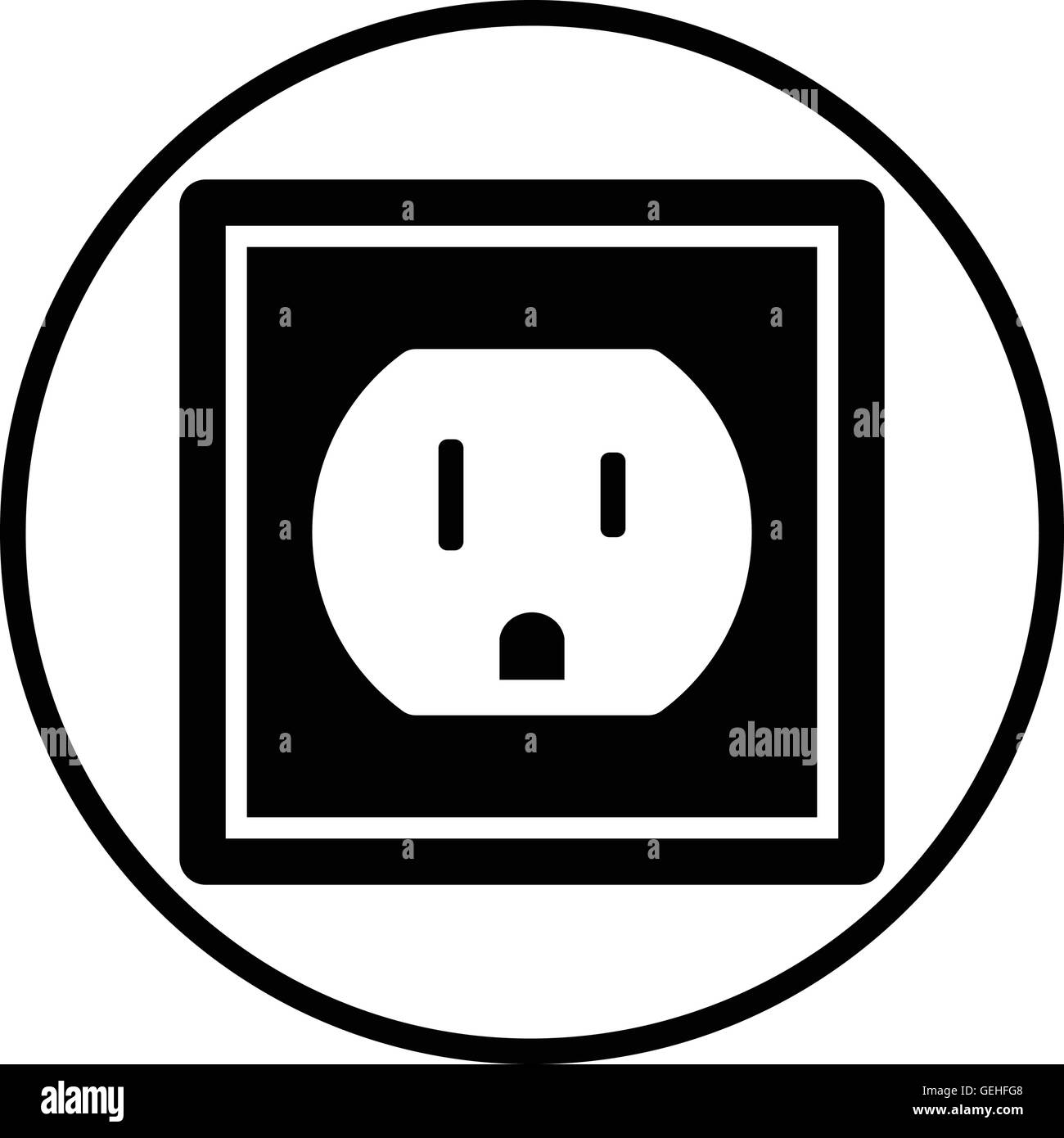 Electrical outlet cover plate Stock Vector Images - Alamy