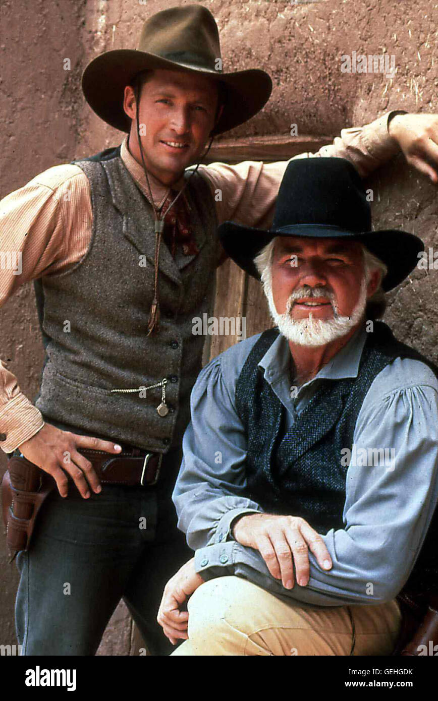 Bruce Boxleitner, Kenny Rogers Hawkes (Kenny Rogers,r) und Billy ...