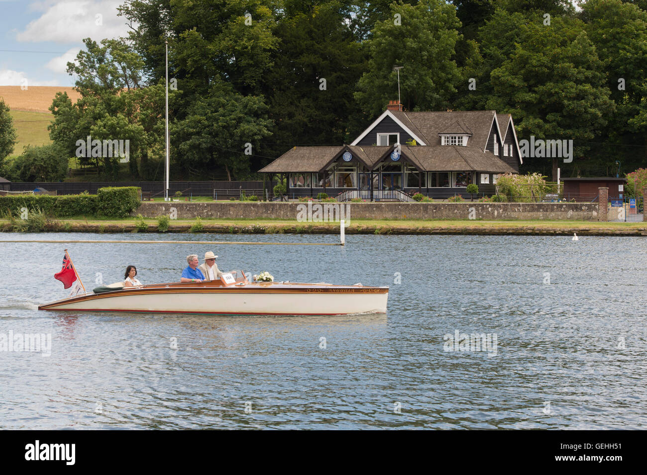 People aboard a Slipper launch boat at the Thames Traditional Boat ...