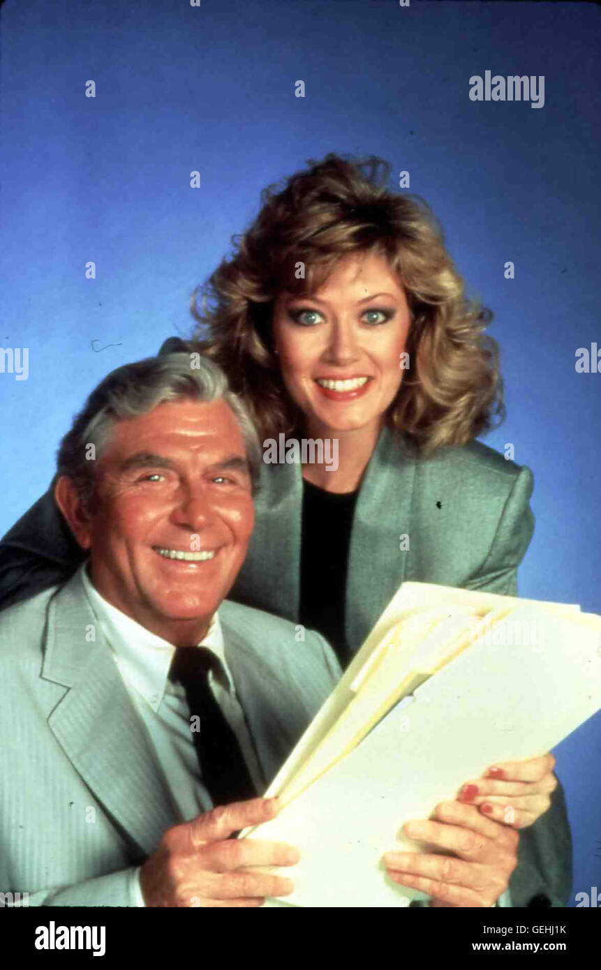 Ben Matlock (Andy Griffith) mit Assistentin (Nancy Stafford) *** Local ...