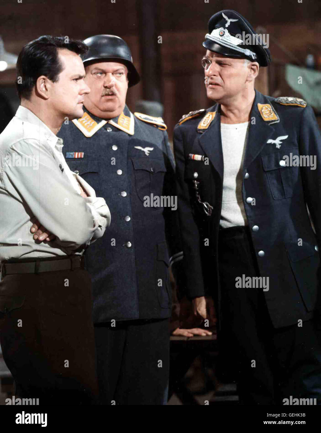Bob Crane John Banner Werner Klemperer Local Caption 1965