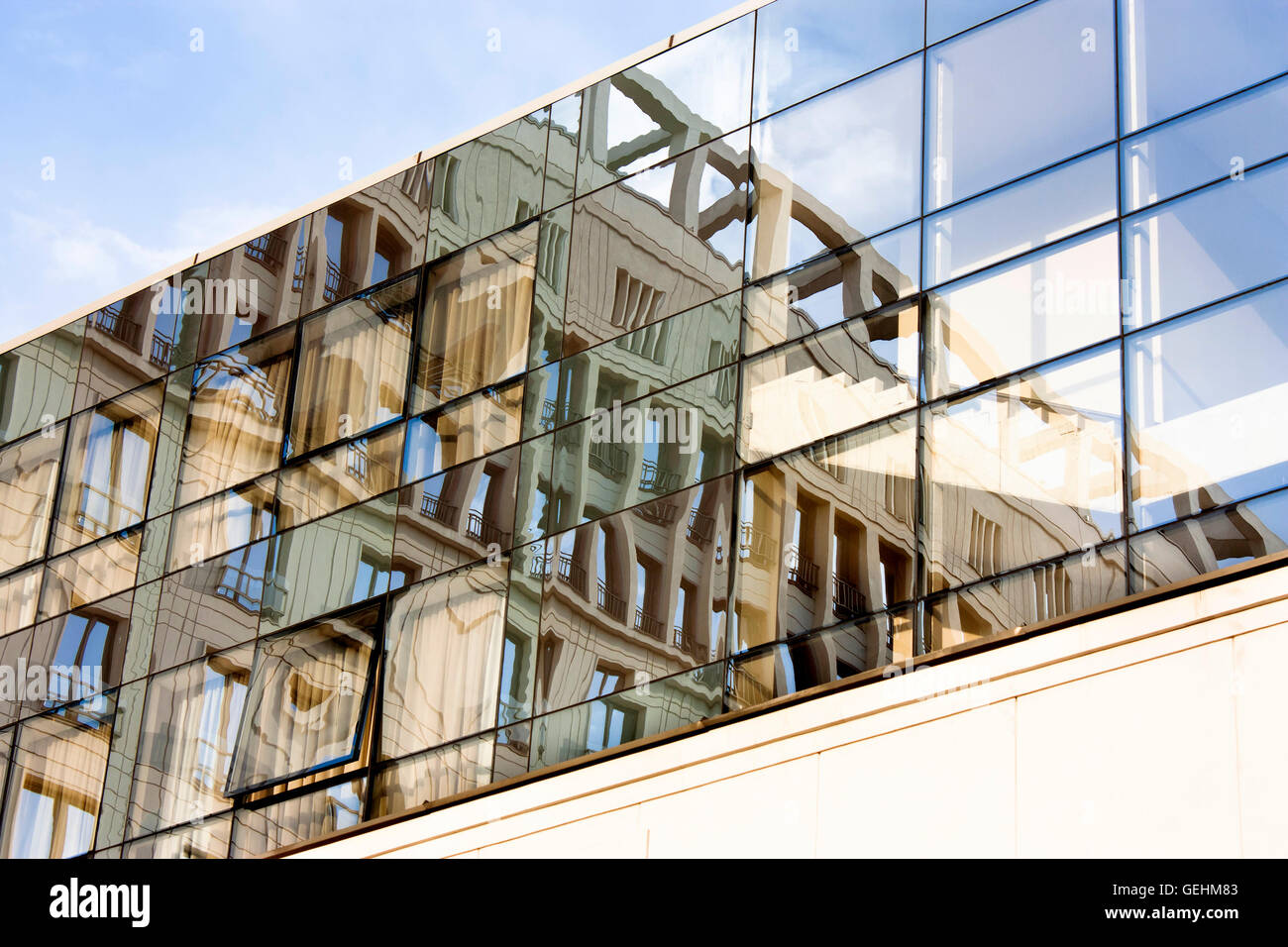 A building reflecting on another one Stock Photo - Alamy