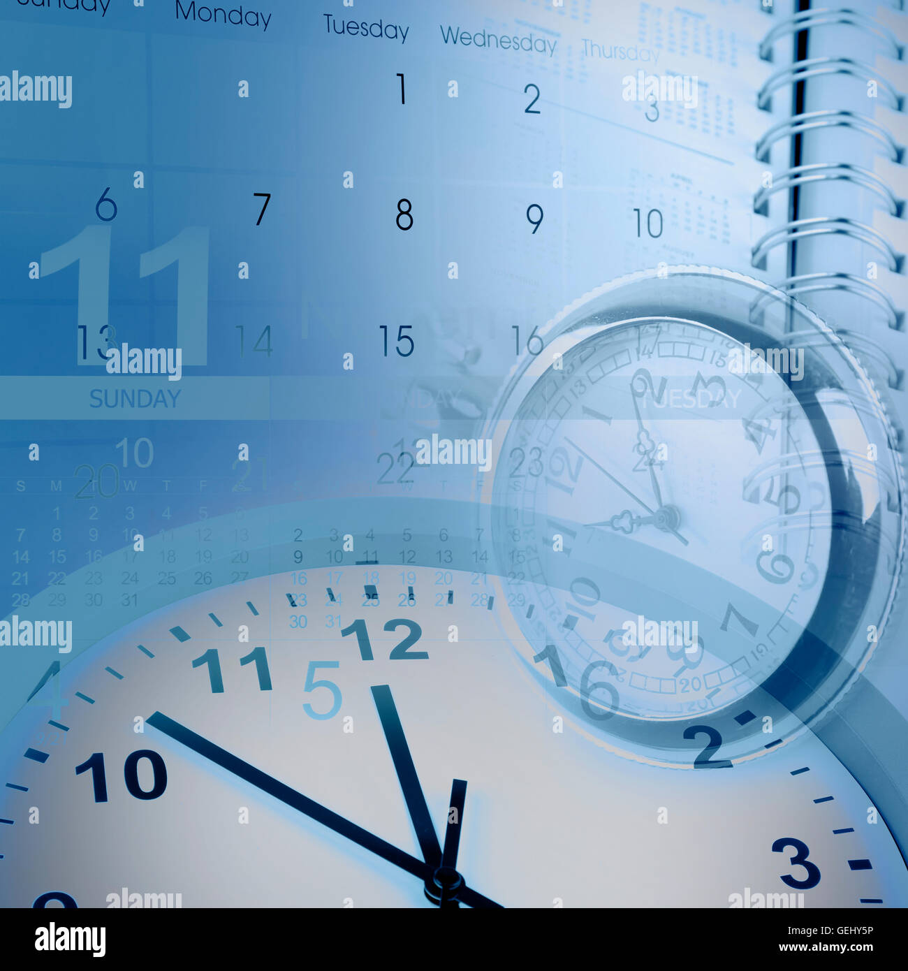 Calendar clocks hi-res stock photography and images - Alamy