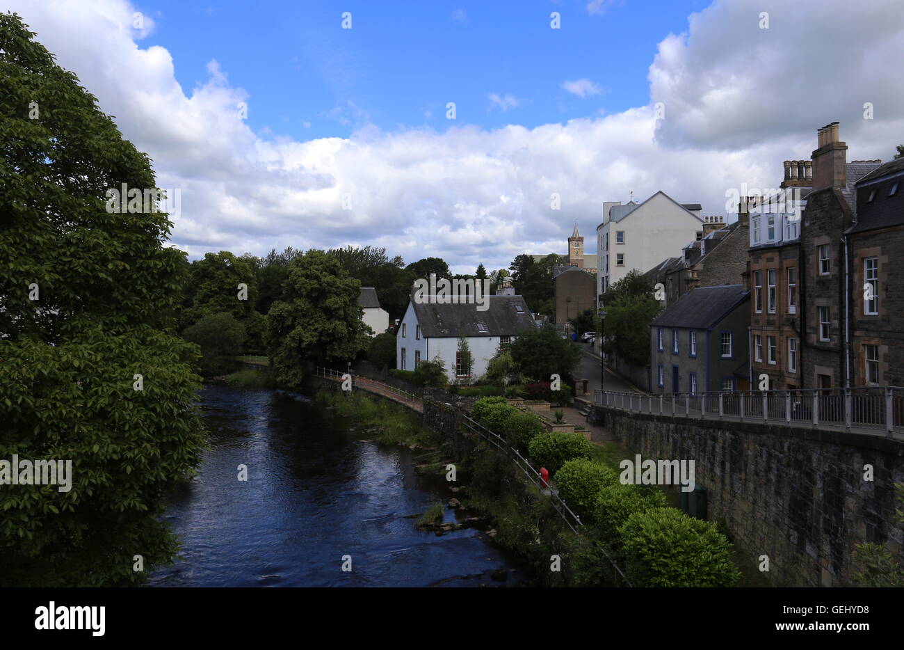 Allan Water in Dunblane Scotland July 2016 Stock Photo - Alamy
