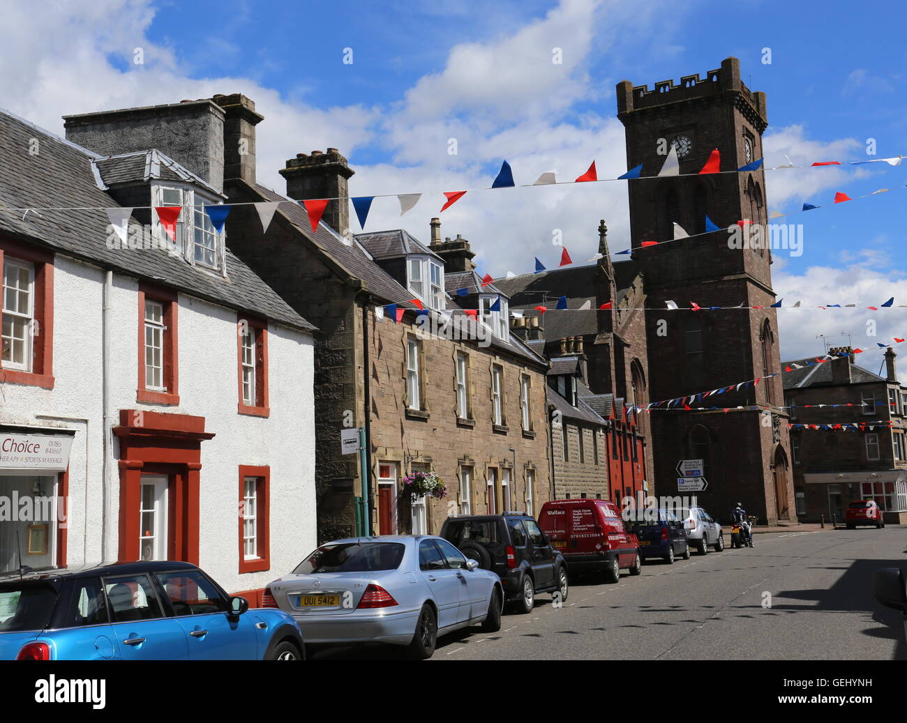 Doune street scene Scotland July 2016 Stock Photo - Alamy