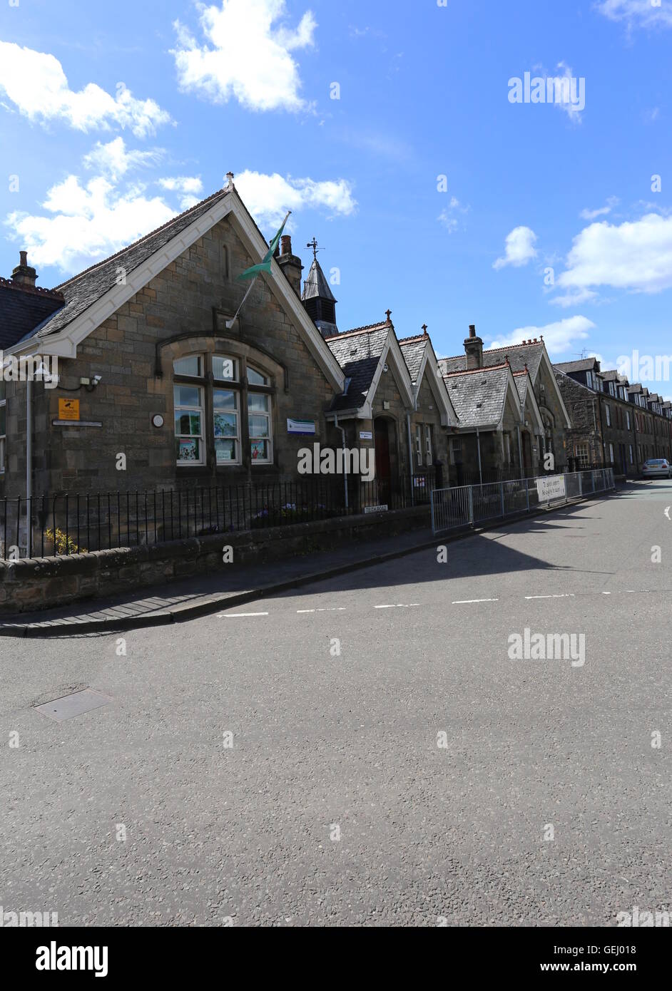Exterior of Deanston primary school Scotland July 2016 Stock Photo - Alamy