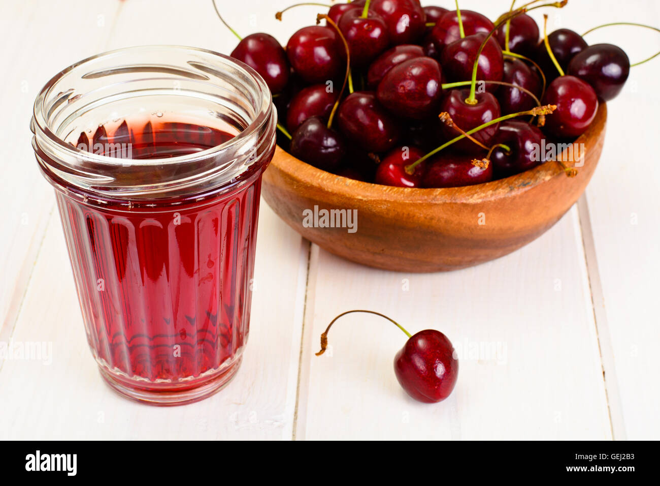 Tart cherry juice natural hi-res stock photography and images - Alamy