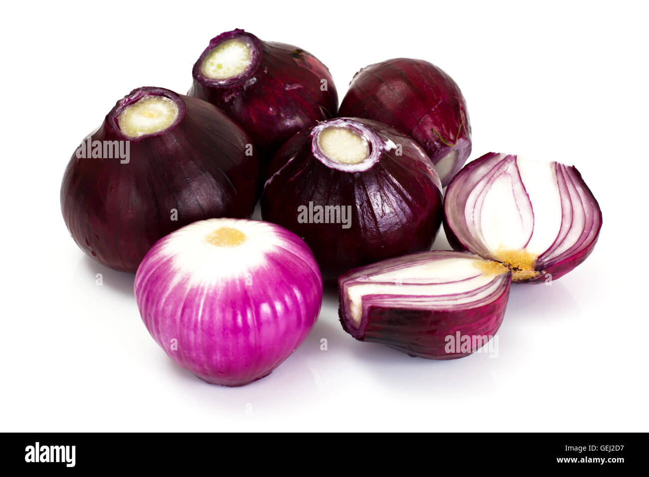 Red Onion Isolated Stock Photo - Alamy