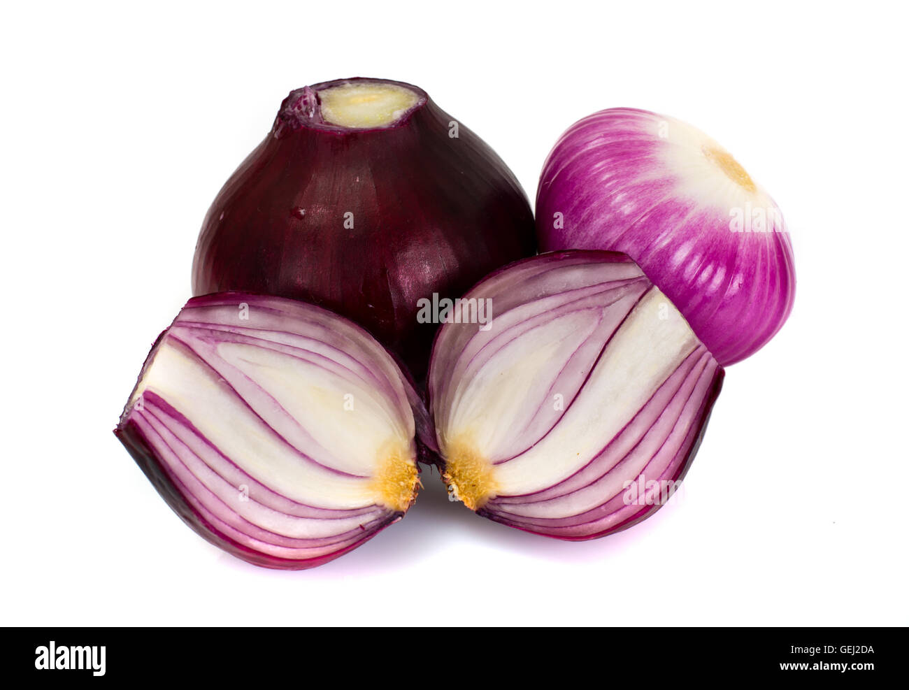 Red Onion Isolated Stock Photo - Alamy