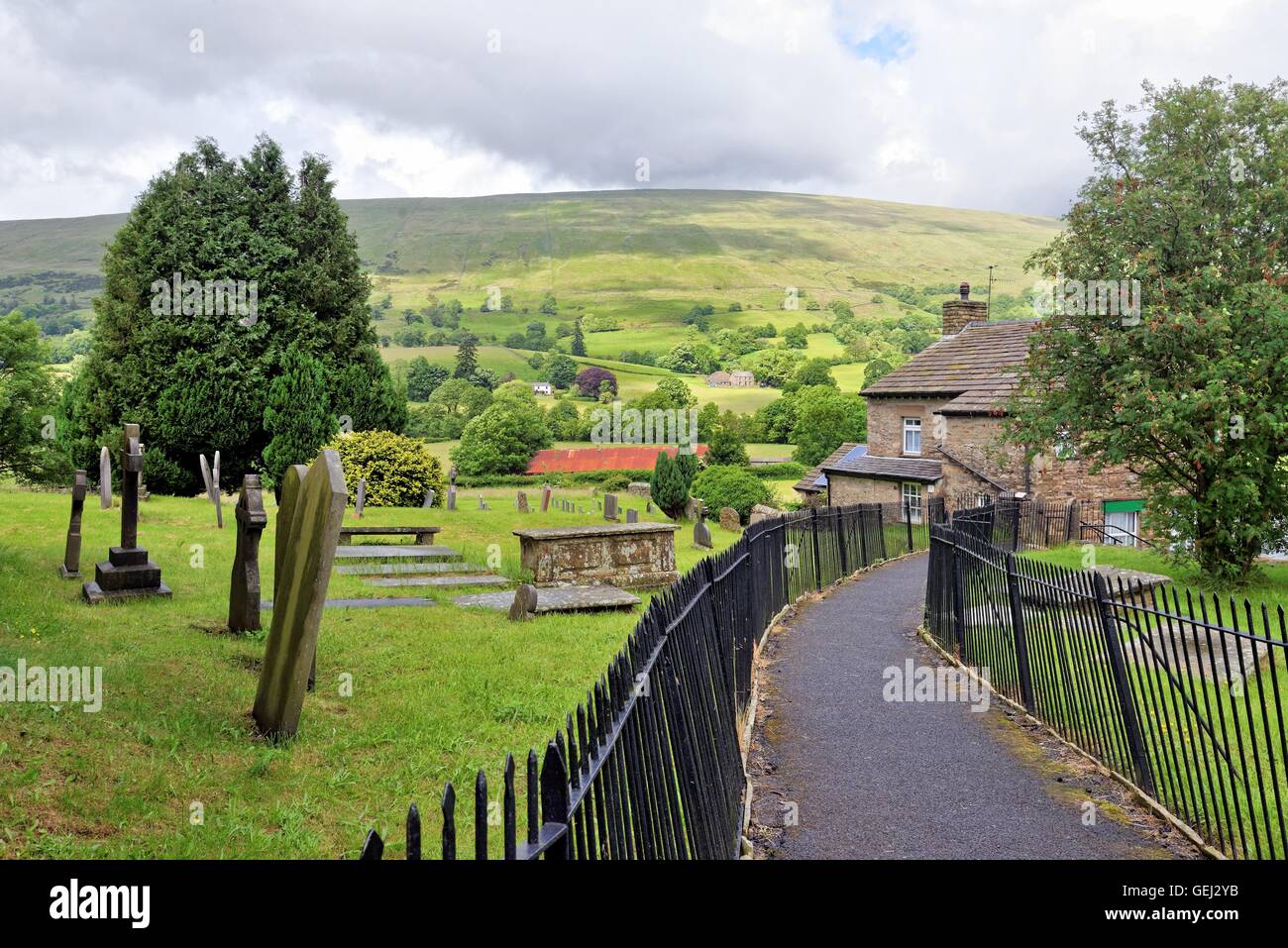 Dent village, Dentdale Cumbria UK Stock Photo - Alamy