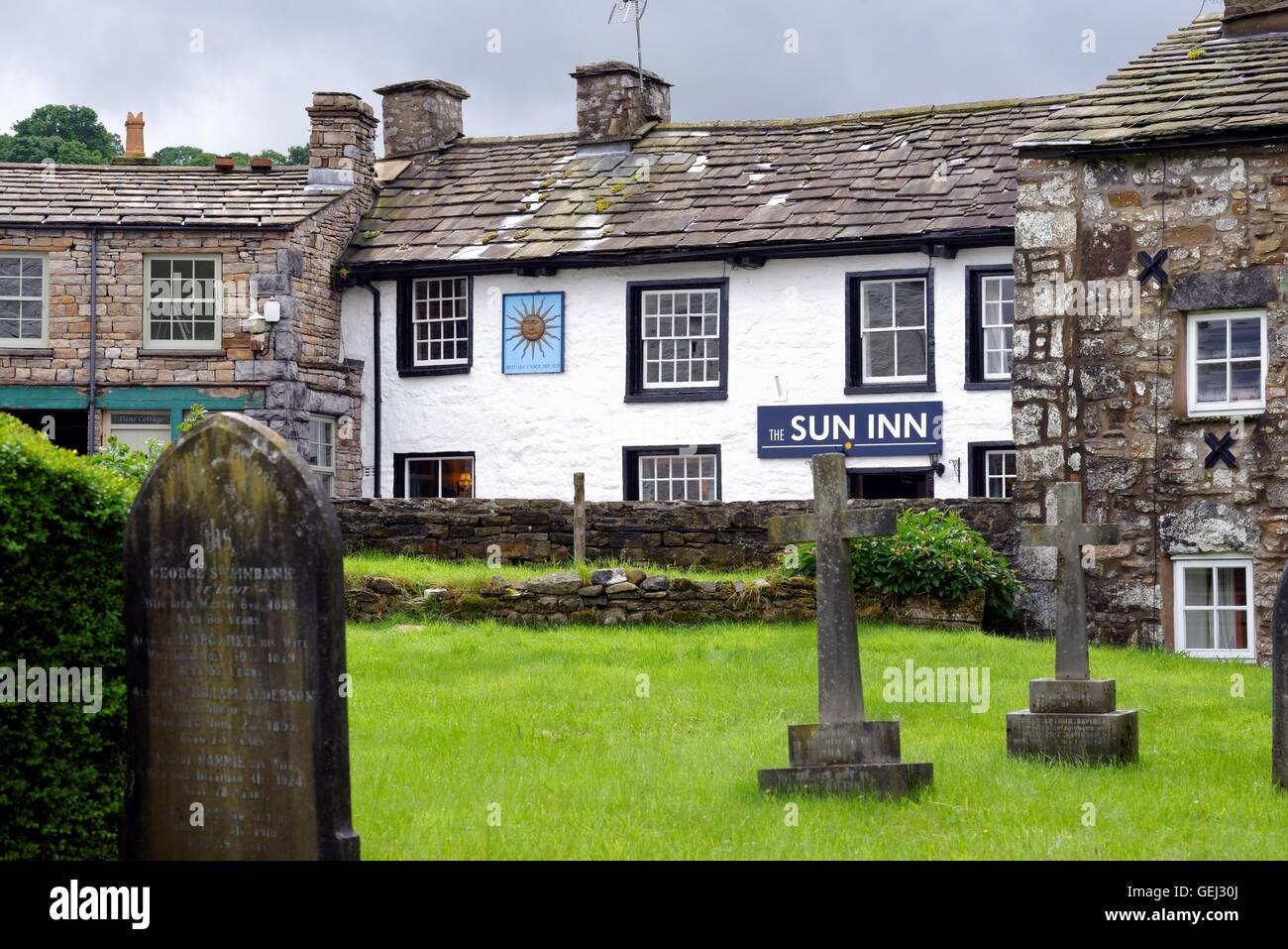 The Sun public house Dent Cumbria UK Stock Photo - Alamy