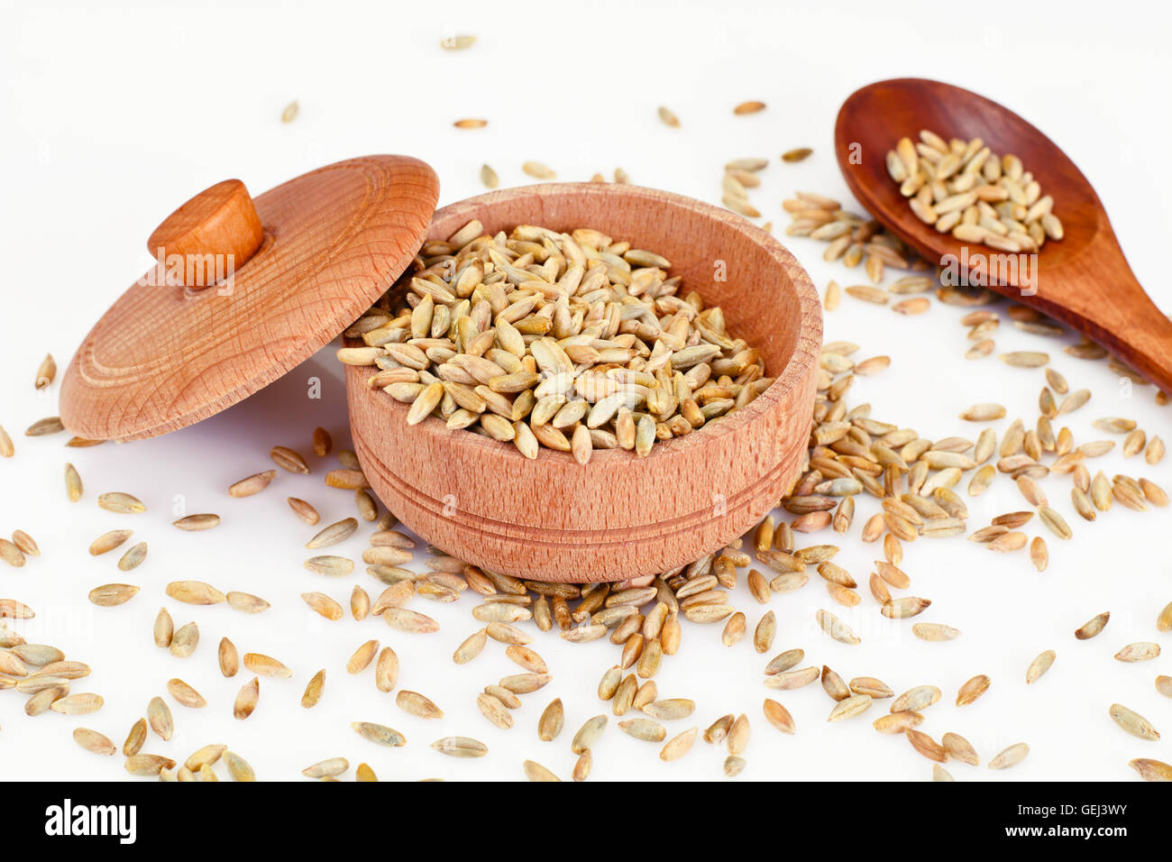 Grain Rye and Wheat Stock Photo - Alamy