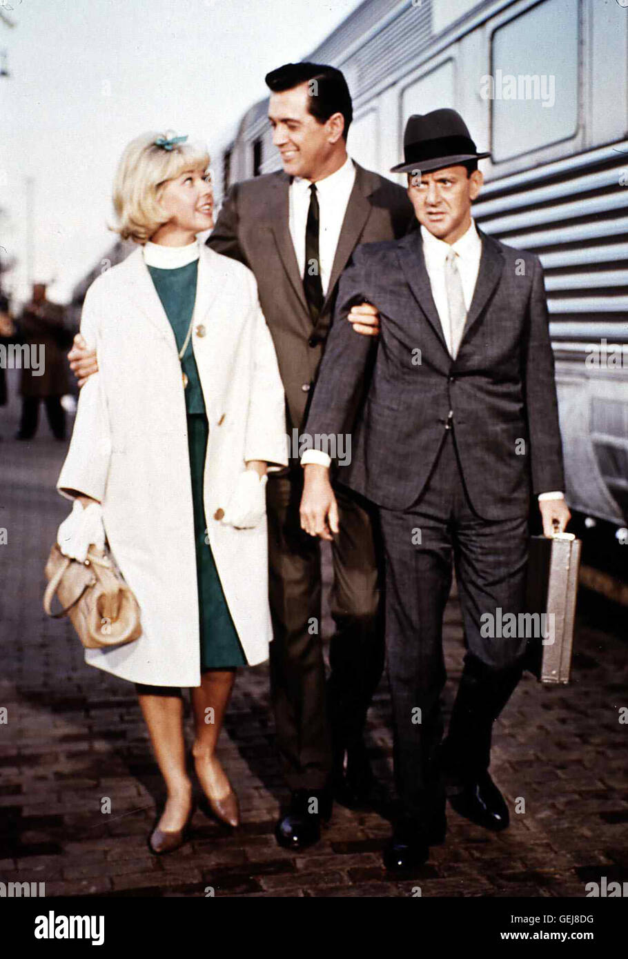 Doris Day, Rock Hudson, Tony Randall Judy Kimball (Doris Day) und ...