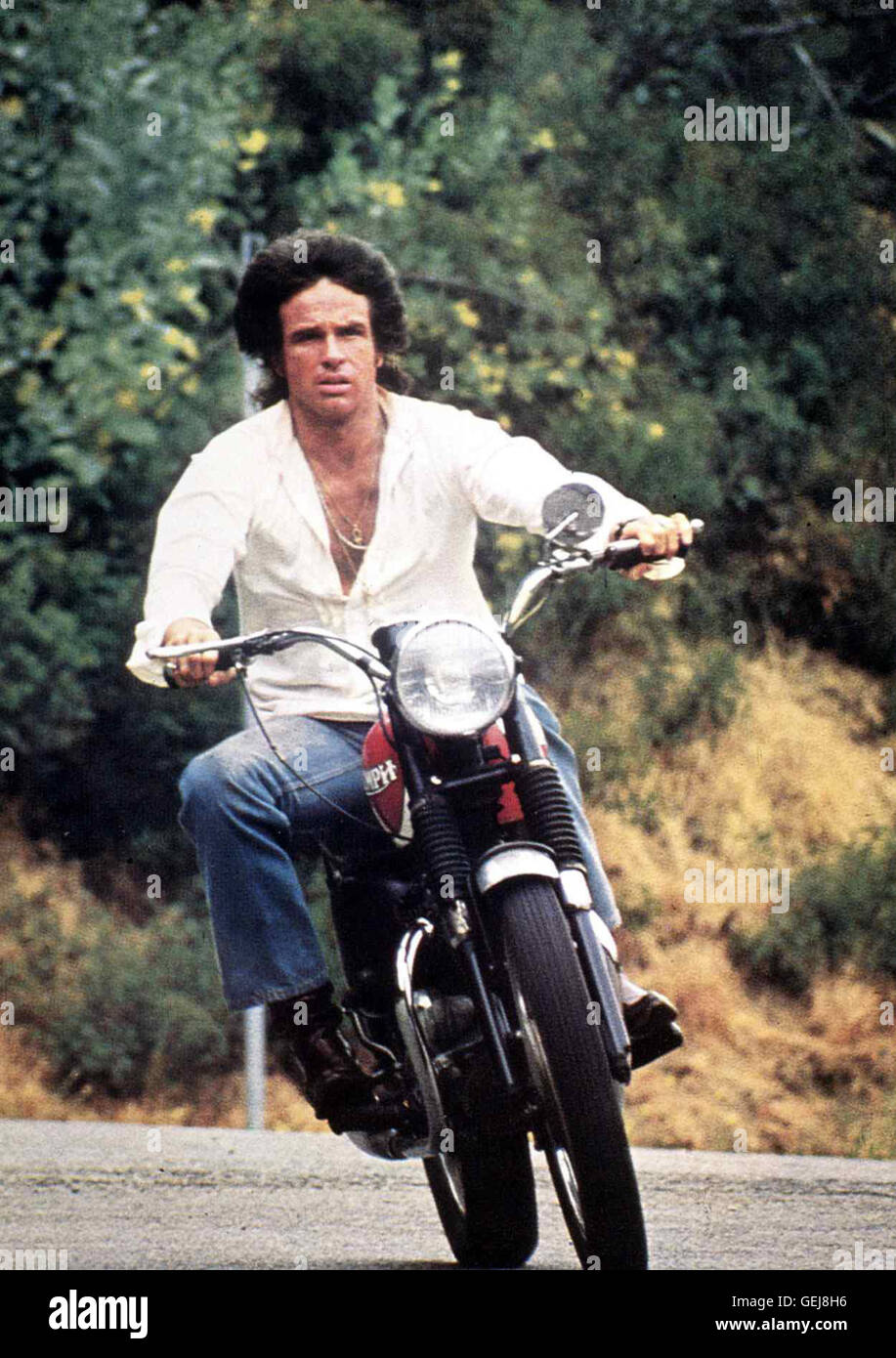 Warren Beatty Shampoo Motorcycle