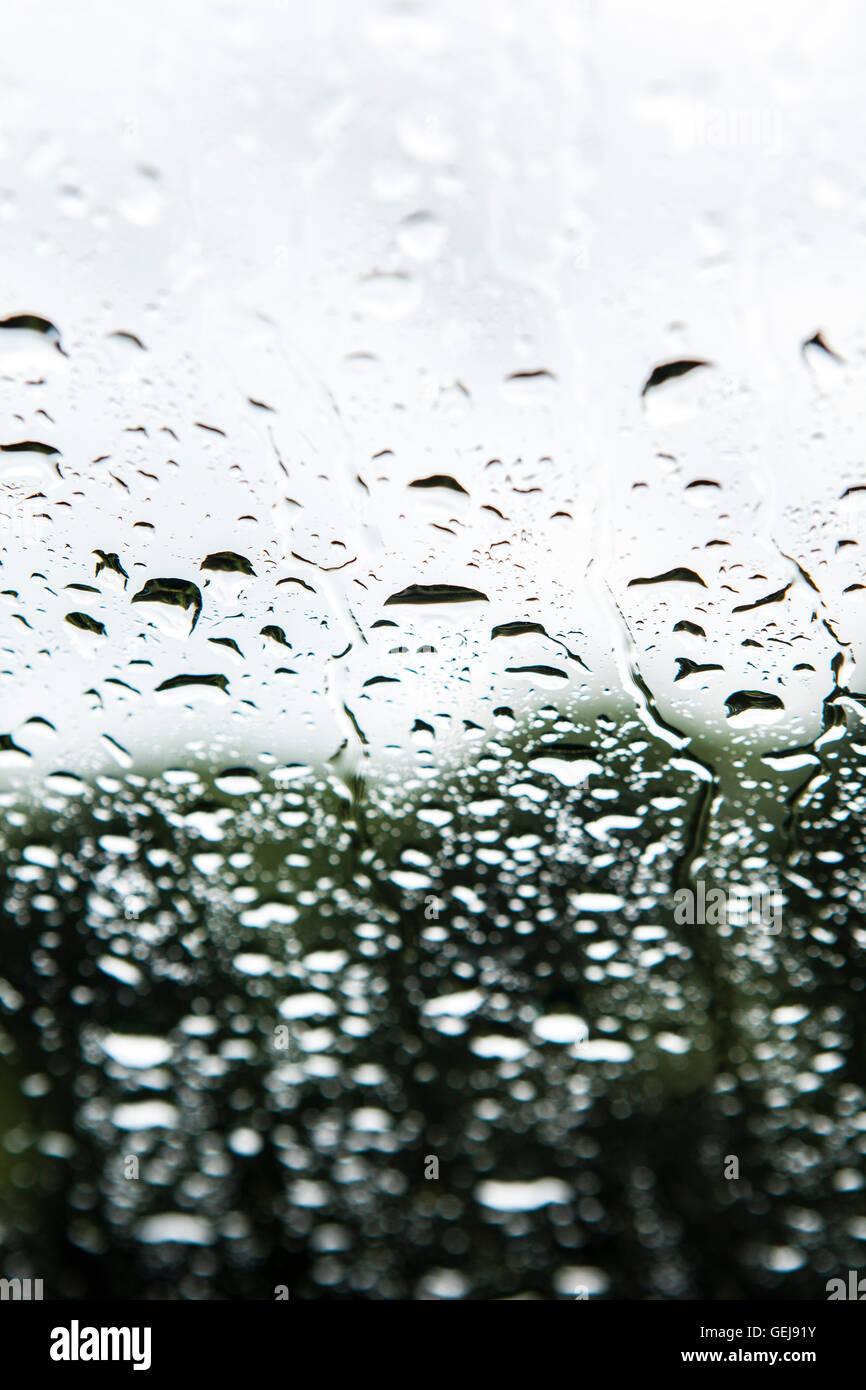 Raindrops on a window Stock Photo - Alamy