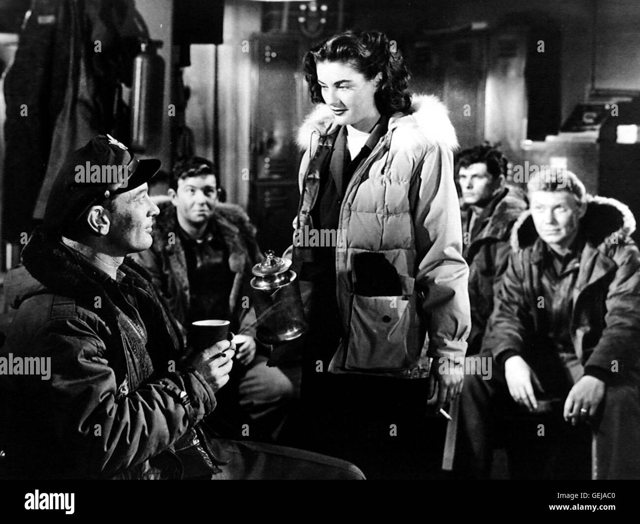 Kenneth tobey margaret sheridan thing Black and White Stock Photos ...