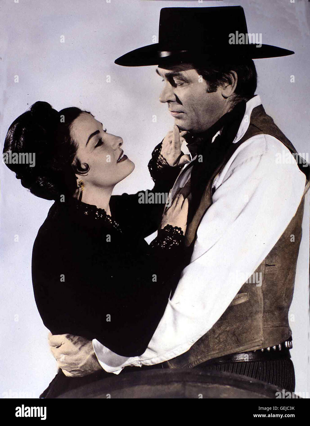 Jane Russel, Howard Keel *** Local Caption *** 1966, Waco, Wyoming ...