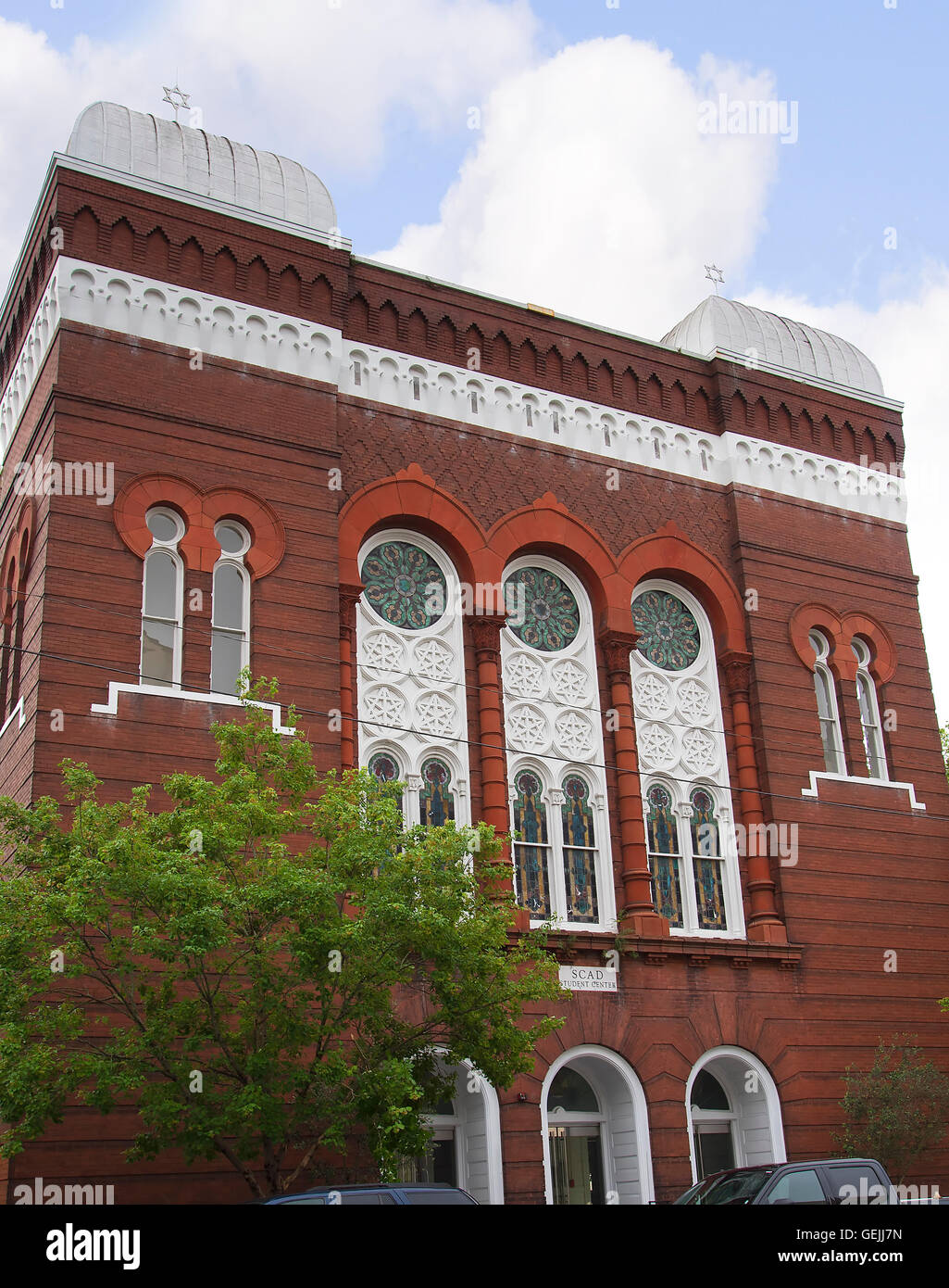 Synagogue in Savannah, a coastal Georgia city, is separated from South ...
