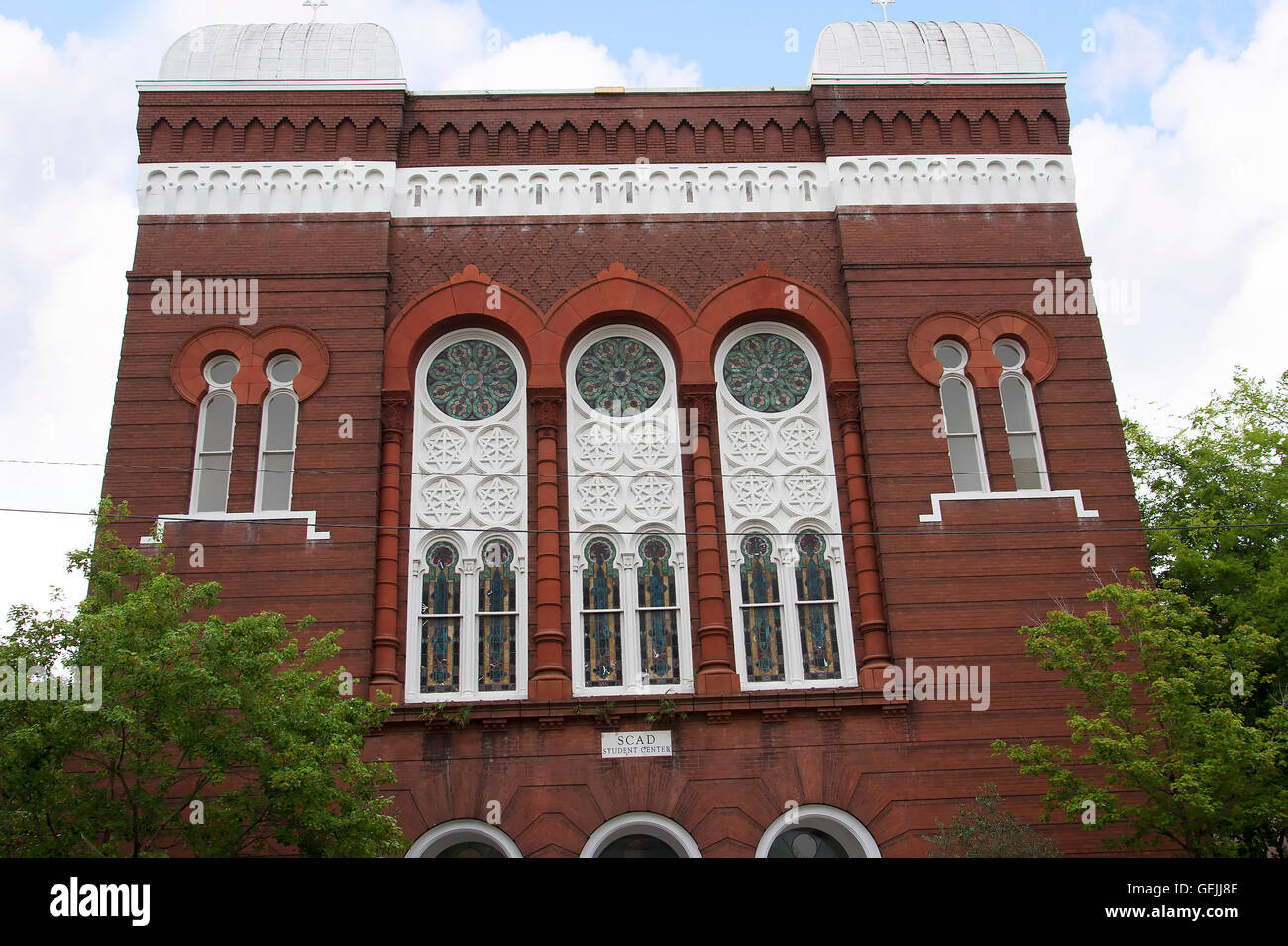 Synagogue in Savannah, a coastal Georgia city, is separated from South ...