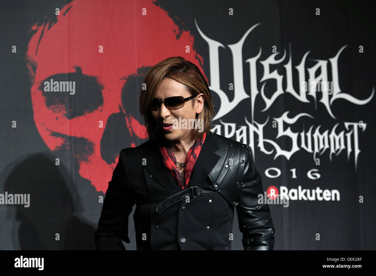 Tokyo, Japan. 25th July, 2016. Japanese visual-type rock singer Yoshiki ...