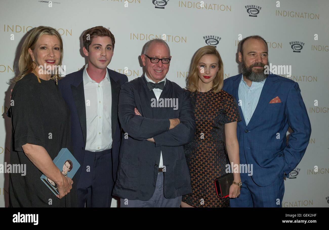 New York, NY, USA. 25th July, 2016. Linda Emond, Logan Lerman, James ...