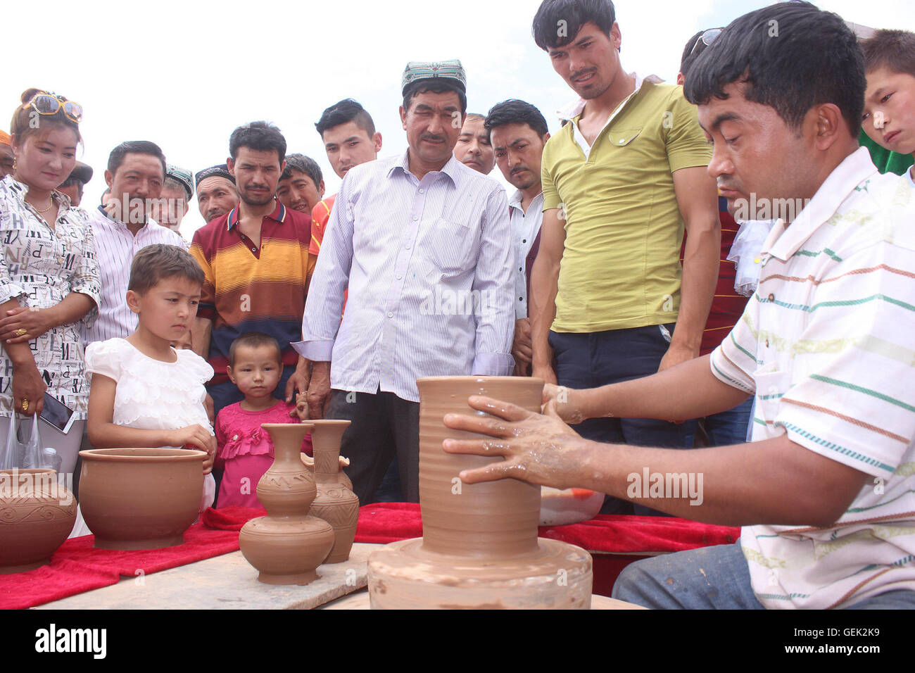 Kuqa, Kuqa, China. 22nd July, 2016. Kuqa, China - July 22 2016 ...