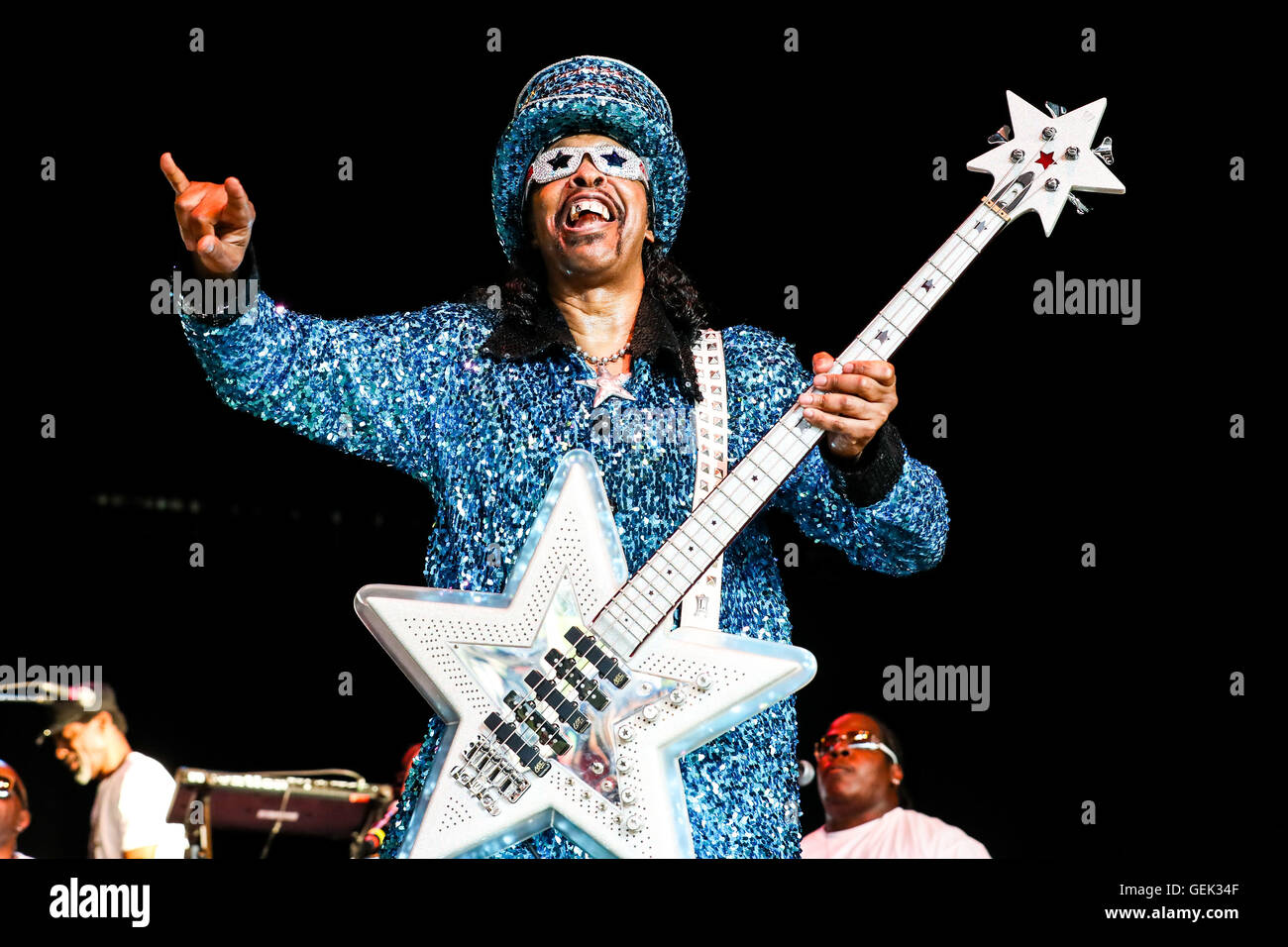 Raleigh, North Carolina, USA. 23rd July, 2016. Bootsy Collins Performs ...