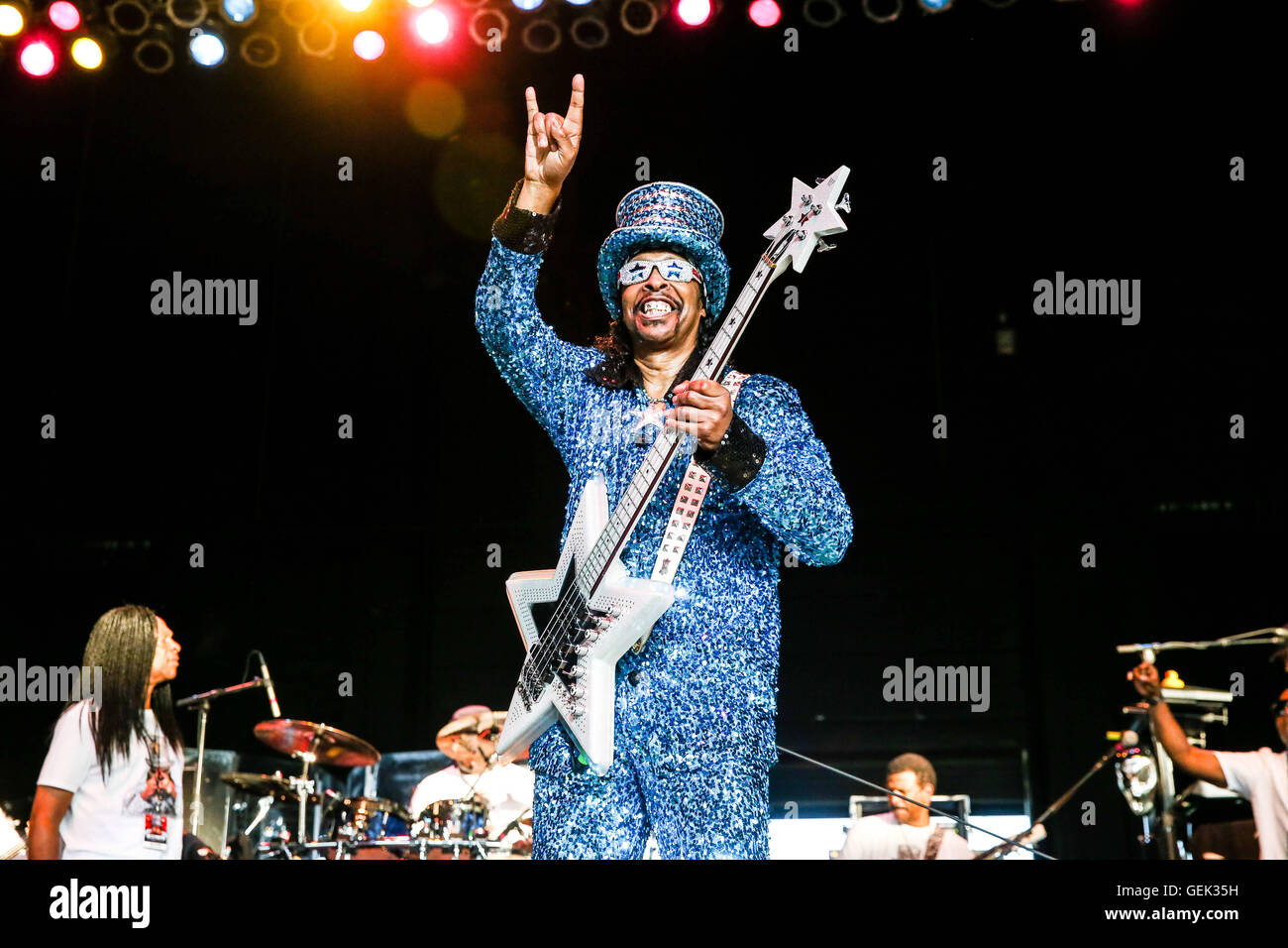 Raleigh, North Carolina, USA. 23rd July, 2016. Bootsy Collins Performs ...