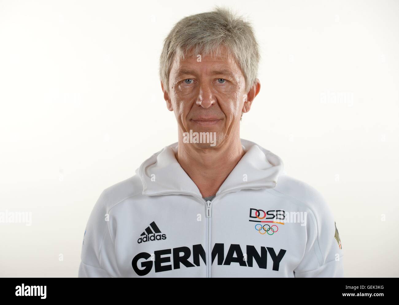 Michael Schmidt poses at a photocall during the preparations for the ...