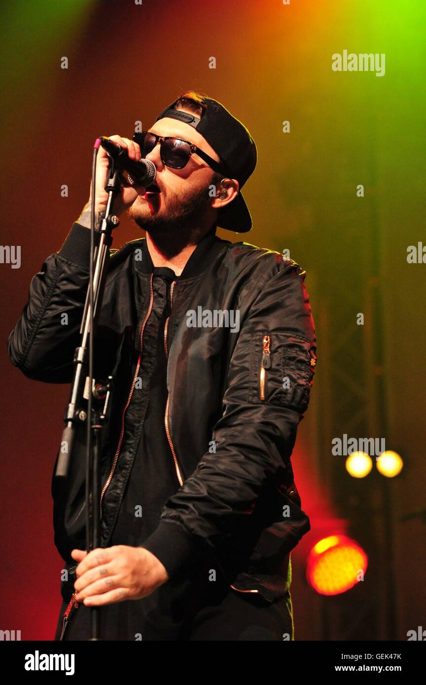Hamburg, Germany. 25th July, 2016. English singer James Arthur ...