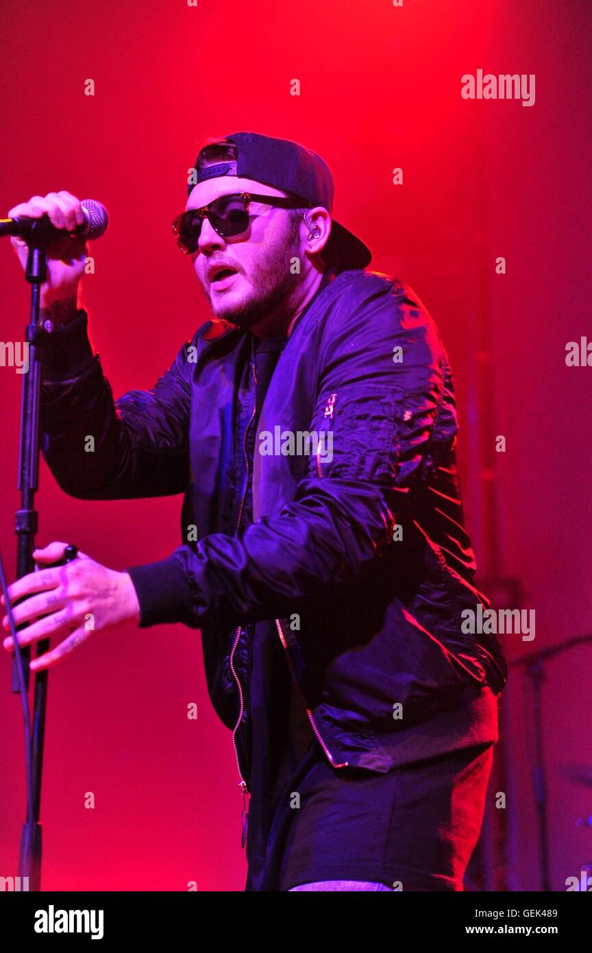 Hamburg, Germany. 25th July, 2016. English singer James Arthur ...