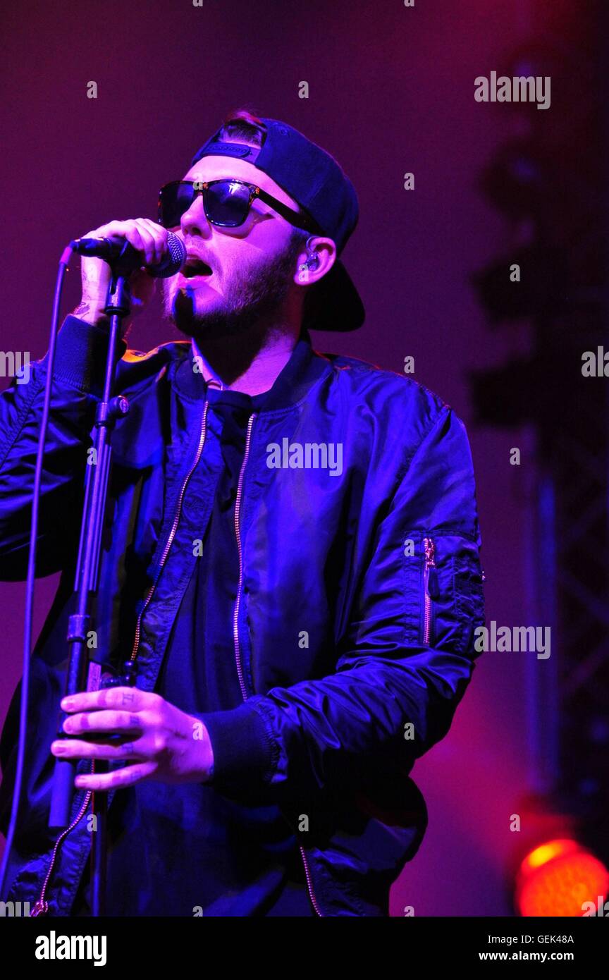 Hamburg, Germany. 25th July, 2016. English singer James Arthur ...