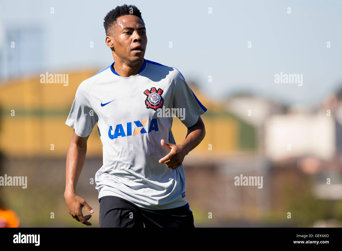 Elias during the Corinthians-training game against Juventus held at CT Joaquim Grava, East Zone ...