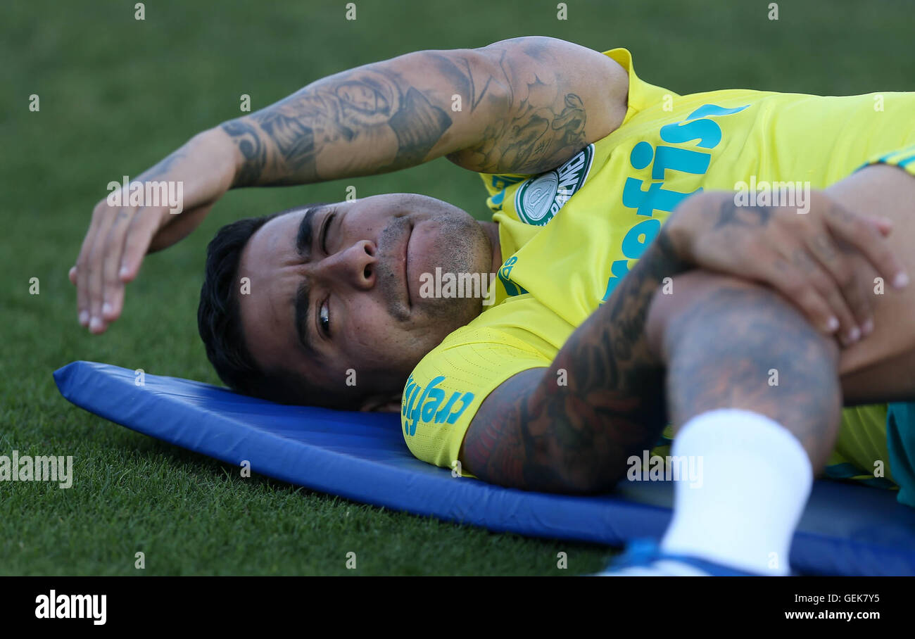 Dudu player, SE Palmeiras, during training, the Football Academy Stock ...