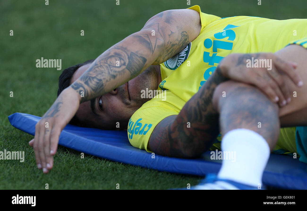 Dudu player, SE Palmeiras, during training, the Football Academy Stock ...