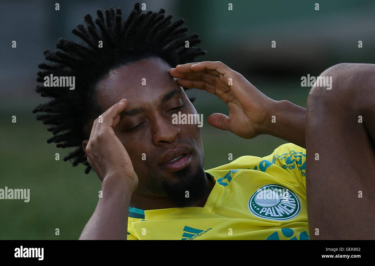 The player Ze Roberto, the SE Palmeiras, during training, the Football ...