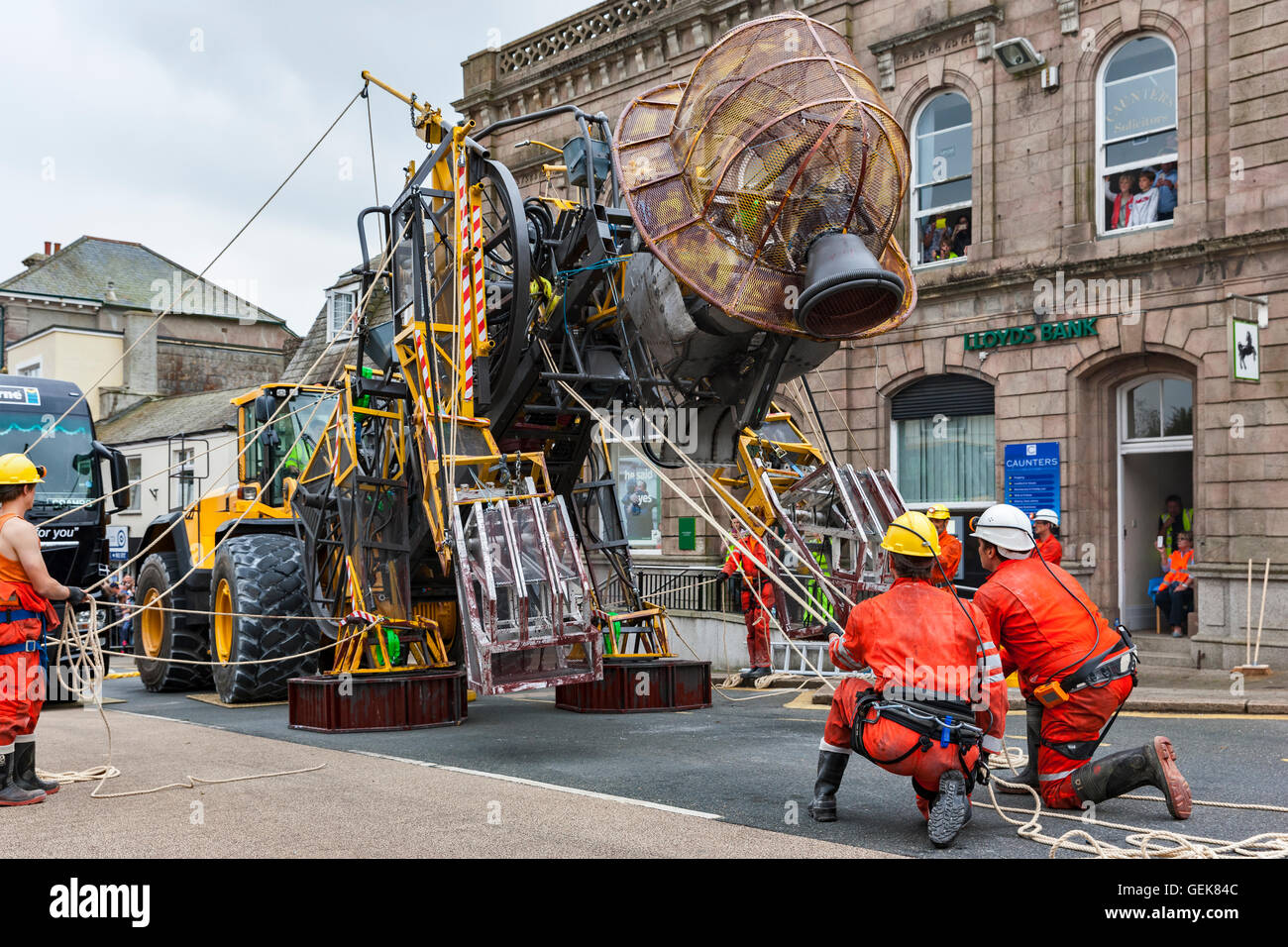 The Man Engine, Liskeard, Cornwall. 26th July, 2016. The Worlds Largest ...