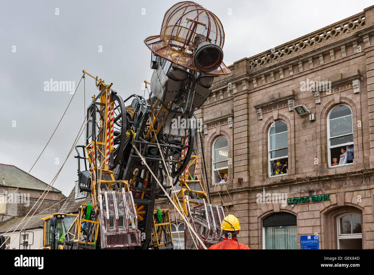The Man Engine, Liskeard, Cornwall. 26th July, 2016. The Worlds Largest ...