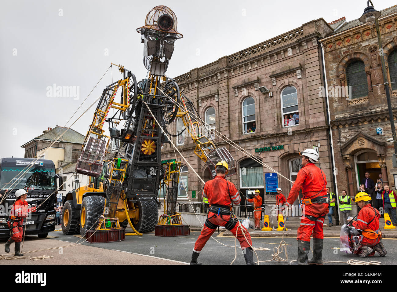 The Man Engine, Liskeard, Cornwall. 26th July, 2016. The Worlds Largest ...