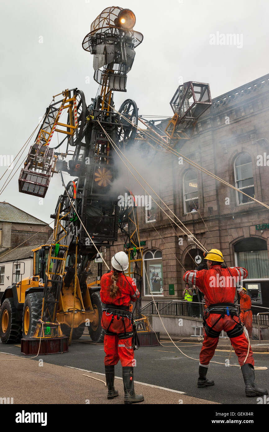 The Man Engine, Liskeard, Cornwall. 26th July, 2016. The Worlds Largest ...