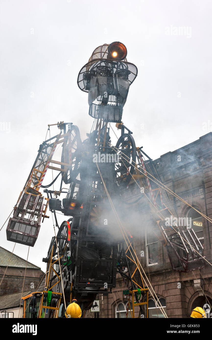 The Man Engine, Liskeard, Cornwall. 26th July, 2016. The Worlds Largest ...