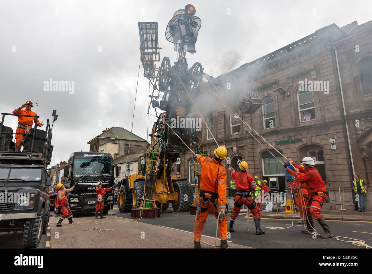 The Man Engine, Liskeard, Cornwall. 26th July, 2016. The Worlds Largest ...