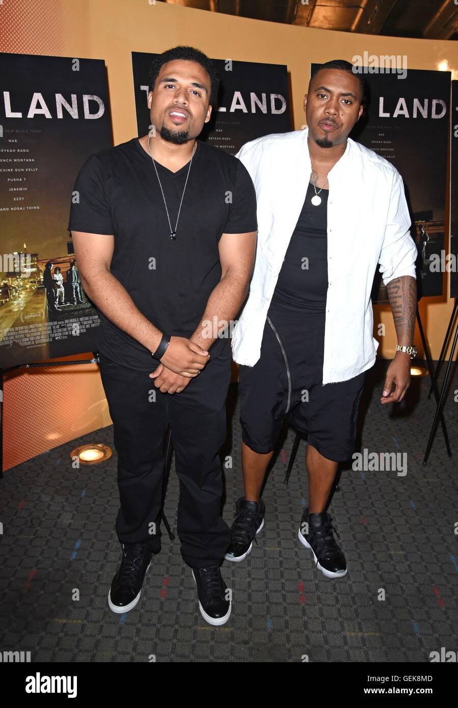 New York, NY, USA. 26th July, 2016. Steven Caple Jr., Nas, Nasir Jones ...