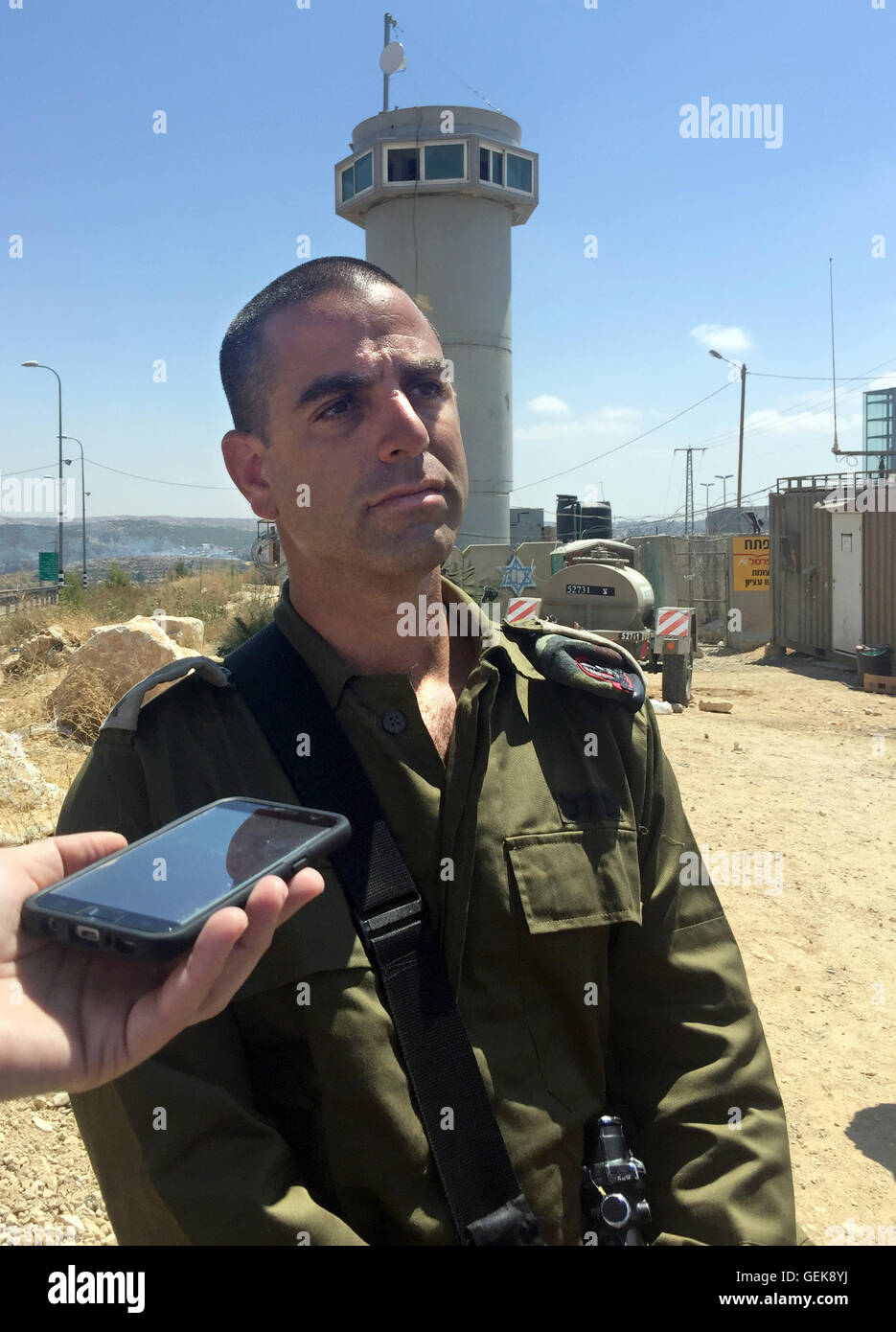 Leautenant Colonel Yaniv Barot, commanding officer of the Gush Etzion ...