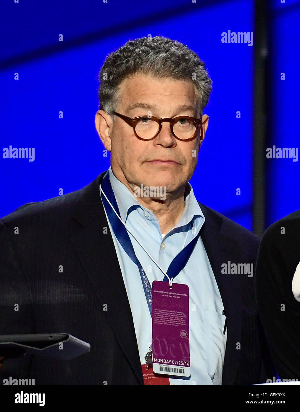Philadelphia, Us. 25th July, 2016. United states Senator Al Franken ...