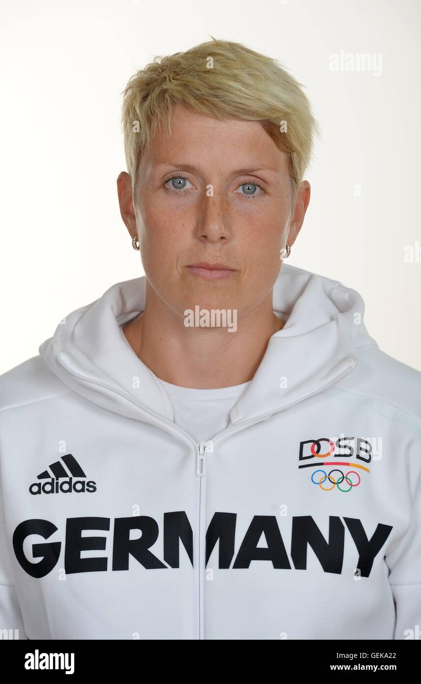 Hannover, Germany. 26th July, 2016. Christina Obergföll poses at a ...