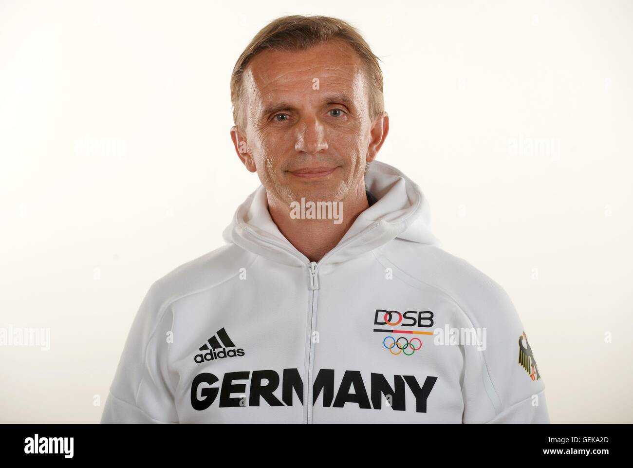Hannover, Germany. 26th July, 2016. Ronald Weigel poses at a photocall ...