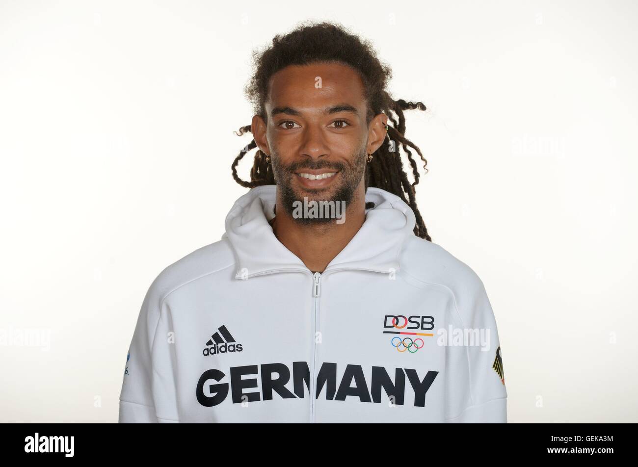 Hannover, Germany. 26th July, 2016. Dustin Brown poses at a photocall ...